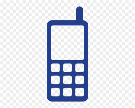 Free Icons Png Cell Phone Logo Blue Free Transparent PNG Clipart