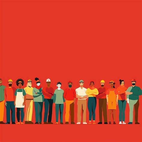 Assembly Line Worker Labor Day Background Premium Ai Generated Image