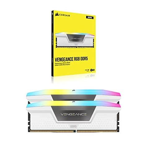 Corsair Vengeance Rgb 32gb 2x16gb Ddr5 6000mhz C36 White Ram Specs