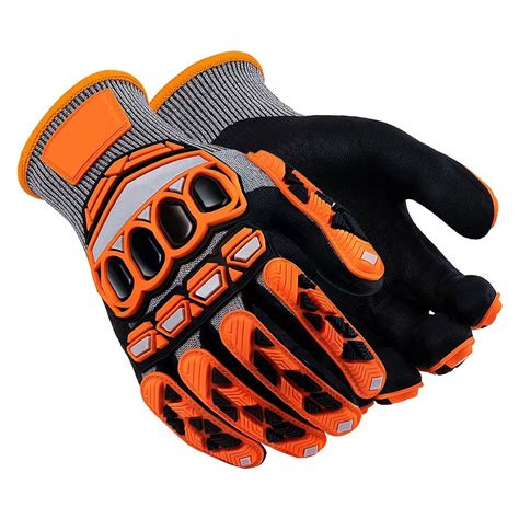 Buy Safety Work Gloves With Impact Protection Micro Foam Nitrile
