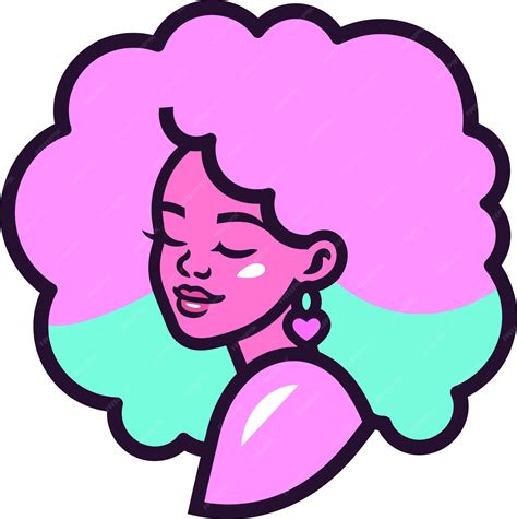 Premium Vector Beautiful Afro Girl