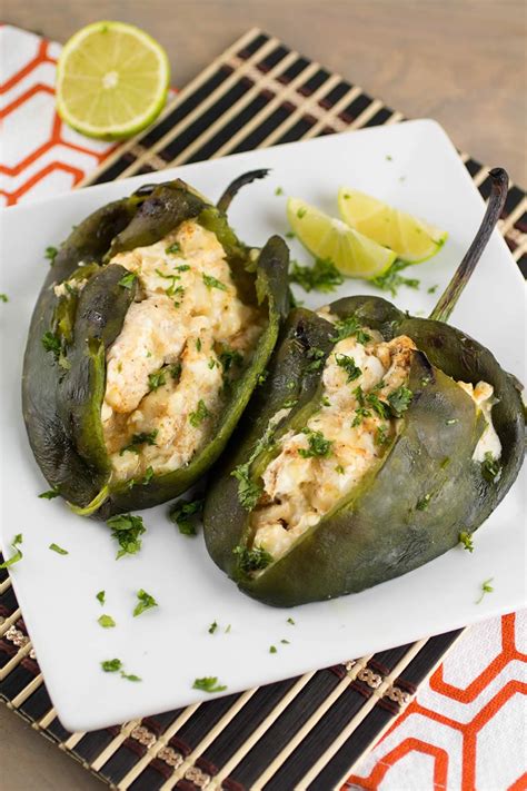 Mexican Cheese Stuffed Poblano Peppers
