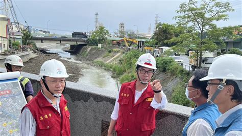 杜蘇芮颱風來襲 陳其邁視察楠梓、仁武水利設施防汛