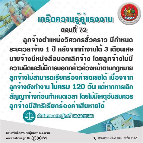 กรมสวัสดิการและคุ้มครองแรงงาน ตอนที่ 72 เกร็ดความรู้คู่แรงงาน 📚 เกร็ดความรู้คู่แรงงาน นายจ้าง