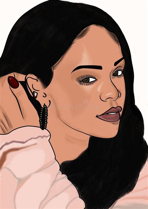 Rihanna Cartoon Drawing