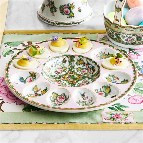 Famille Rose Deviled Egg Platter Williams Sonoma