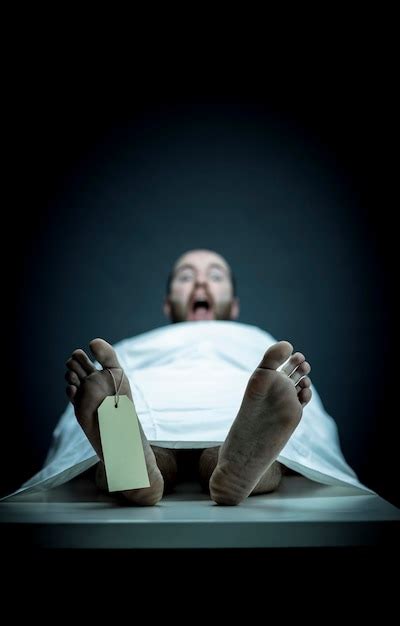 Premium Photo Man Wakes Up On Morgue Table