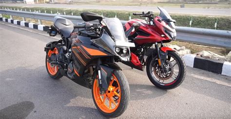 New Bajaj Pulsar F Challenges Ktm Rc In Drag Race Car Blog India