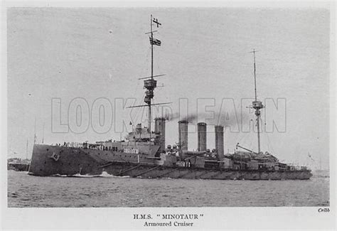 Great Britain Hms Minotaur Armoured Cruiser Stock Image Look And Learn