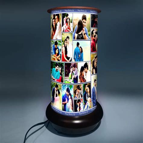 Round Rotating Lamp With Photo Tsholic