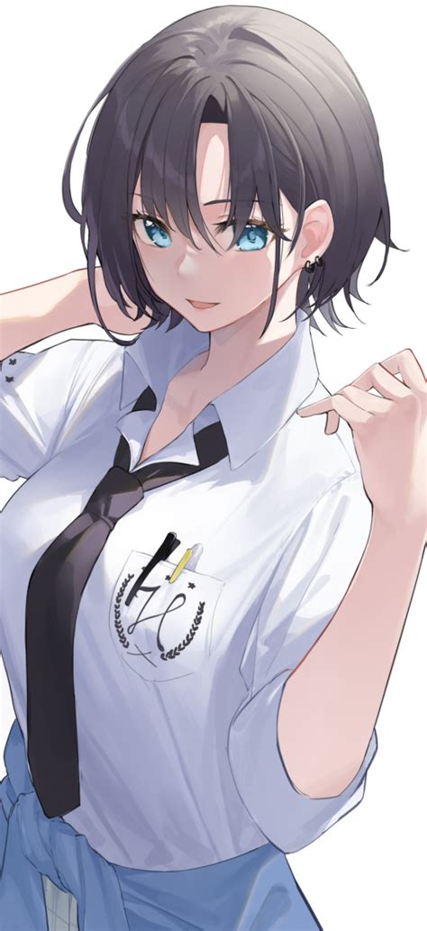 动漫短发美女 动漫手机静态壁纸 动漫手机壁纸下载 元气壁纸