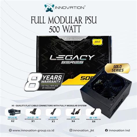 Jual Jual Psu Innovation 500W 80 Gold Garansi 8Th Ganti Baru