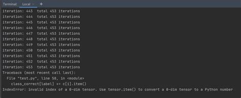 Class Correct Label C I Item Indexerror Invalid Index Of A Dim Tensor Use Tensor