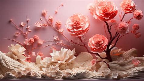 Flower Wall Background Stock Illustration Illustration Of Backdrop 297940823