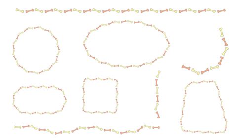 Dog Bone Border Vector Set Illustration 22798276 Vector Art At Vecteezy