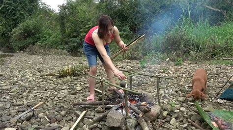 Full Video Solo Bushcraft Camping Free Life In The Forest Cooking