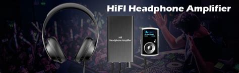Amazon Com Headphone Amplifier Portable HiFi Headphone 3 5mm Stereo Audio Gain Switch