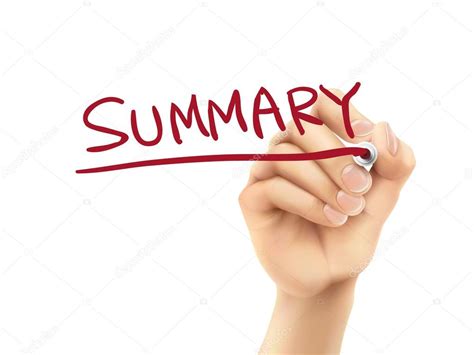 Summary Word Written By Hand Stock Vector By ©kchungtw 58133433