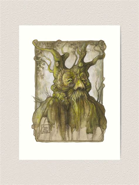 Treebeard Art Print For Sale By BohemianWeasel Redbubble