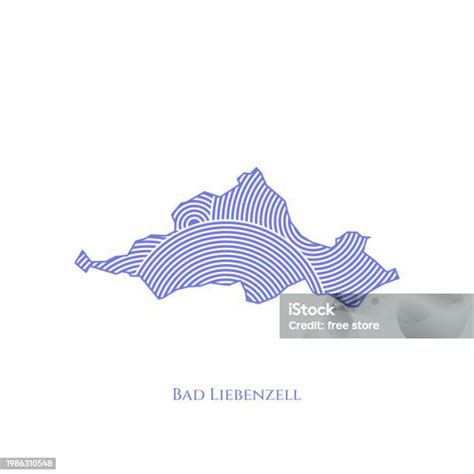 Bad Liebenzell 지도 세계 지도 국제 벡터 템플릿 독일 지역 실루엣 벡터 일러스트 레이 션 개념에 대한 스톡 벡터