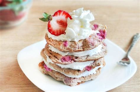 Strawberry Shortcake Pancakes Light And Fluffy