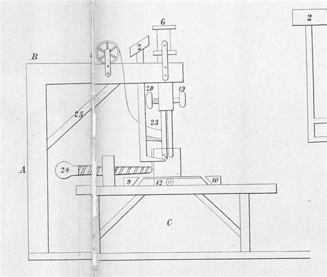 Industrial Sewing Machine Drawing