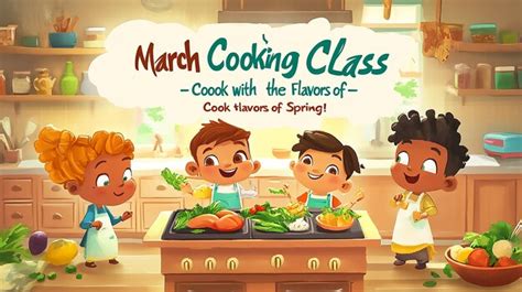 Spring Flavor Cooking Class Delight Premium Ai Generated Image