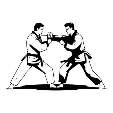 Premium Vector Tae Kwon Do Or Karate Sport Vector Illustration