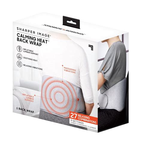 Sharper Image Calming Heat Back Wrap Fabric 1 Pk In 2022 Calm Heat