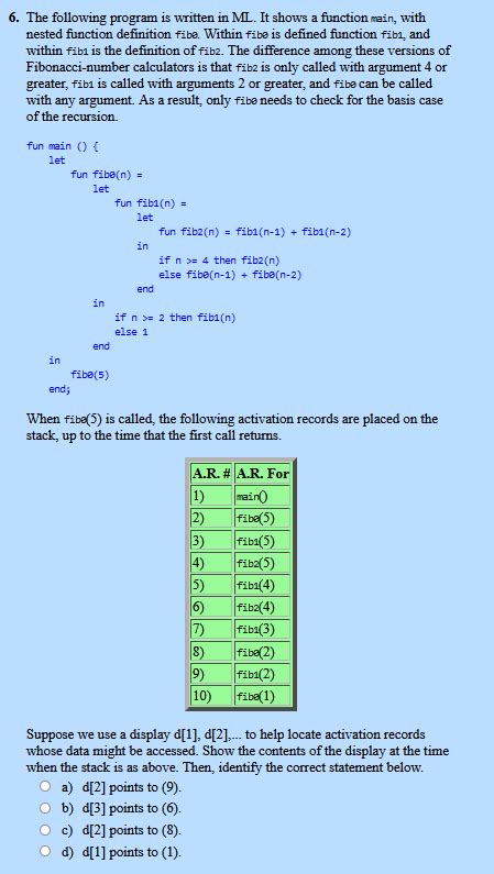 solved the following program is written in ml ﻿it shows a
