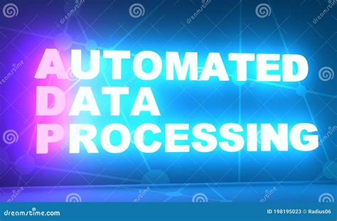 Adp Automated Data Processing Concept With Keyword People And Icons