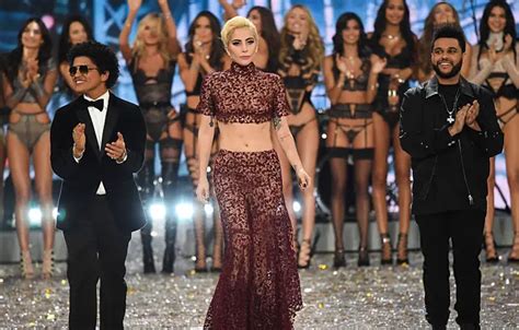 Watch The Weeknd Lady Gaga And Bruno Mars Perform At Victorias Secret