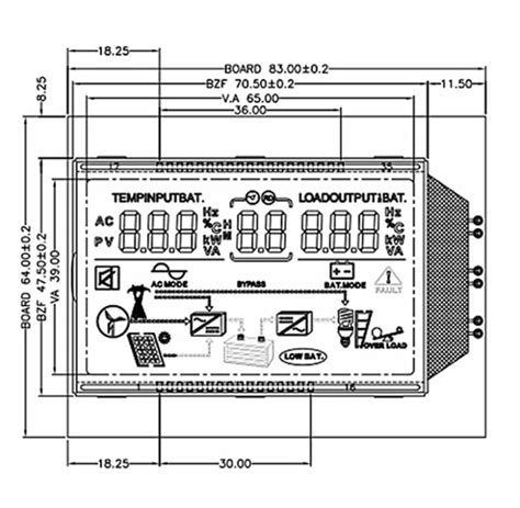 customized custom size lcd va negative lcd display 3 inch screen lcd