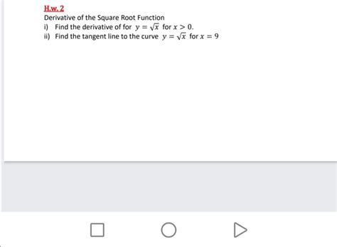 answered derivative of the square root function… bartleby