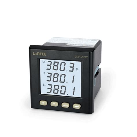 Three Phase LCD Display Digital Channel Analog Output Panel Ampere Meter Ampere Meter And