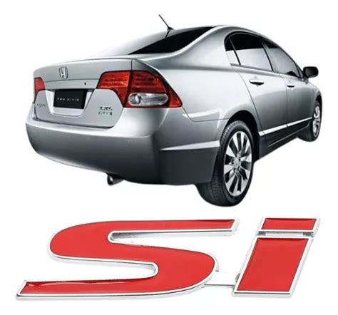 Emblema Aplique Letreiro Traseiro Si Honda Civic A Parcelamento Sem Juros
