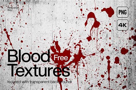 100 Blood Textures Free Design Resources