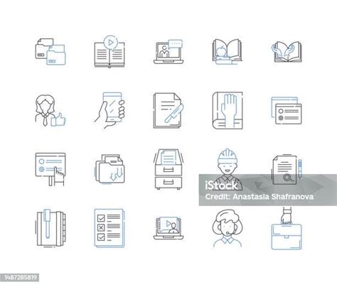 데이터 분석 라인 아이콘 컬렉션입니다 분석 통찰력 보고 통계 시각화 모델링 마이닝 벡터 및 선형 그림 해석 예측 패턴 개요 표지판 세트 검증에 대한 스톡 벡터 아트 및 기타
