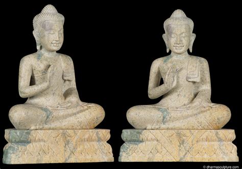 Soapstone Buddha Statue In Abhaya Mudra Dharma Sculpture Blogdharma