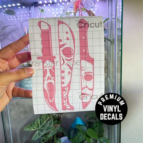 Horror Knife Decal Spooky Stickers Horror Movie Lover Slasher Knife Decals Etsy