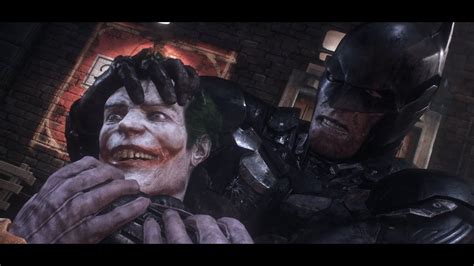 Batman And Joker Fighting Arkham City