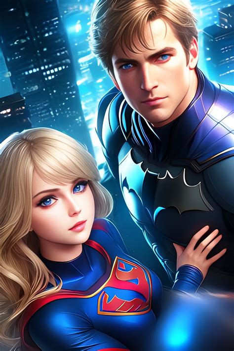 Batman And Supergirl By Evandro Marques Amv By Evandromarquesamv On