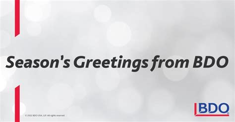 Linkedin Simon Haham Cisa 페이지 Seasons Greetings From Bdo