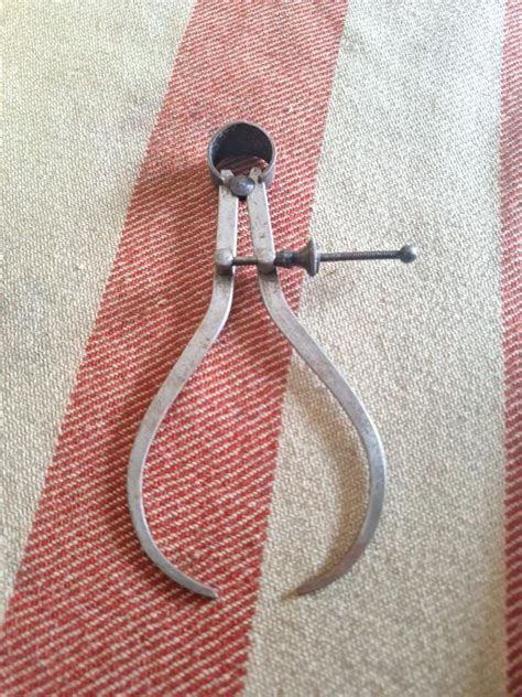 2 Vintage Metal Outside Compass Machinist Calipers Etsy