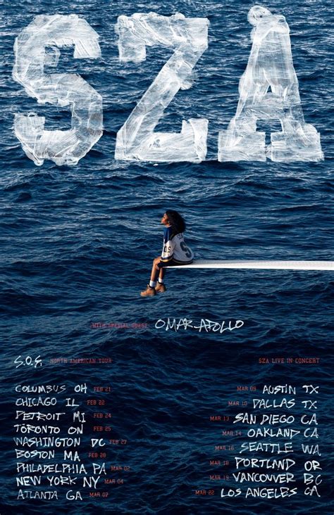 Sza Announces 2023 North American Arena Tour Tour Posters Sza Tour