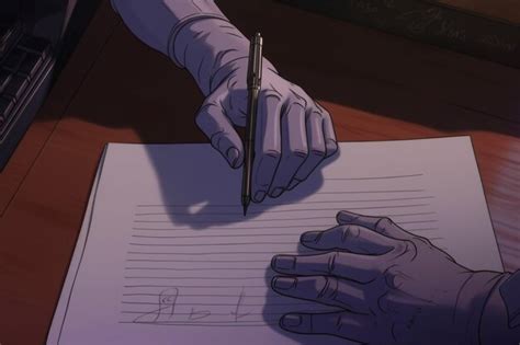 A Bot That Writes Responses In A Pen And Paper Premium Ai Generated Image