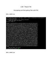 Lab Report File Docx Lab Report File Encrypting And Decrypting