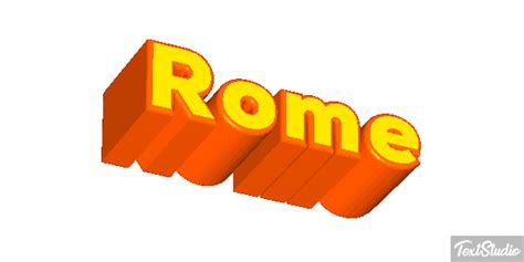 Rome Name Animated  Logo Designs
