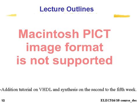 ELEC VLSI System Design And Design Automation ELEC VLSI System Design And Design Automation