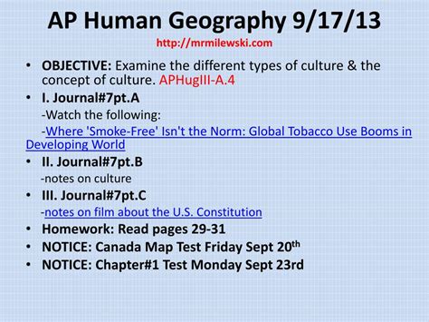 PPT AP Human Geography Week PowerPoint Presentation Free Download ID